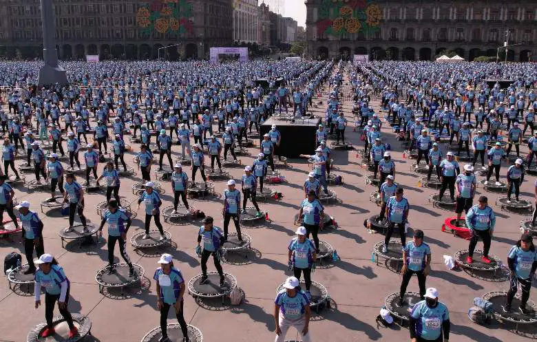 Largest trampoline fitness class | Guinness World Records