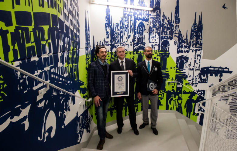 Largest stairwell mural | Guinness World Records