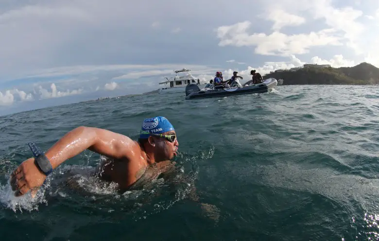 Fastest swim between Puerto Rico and the British Virgin Islands ...
