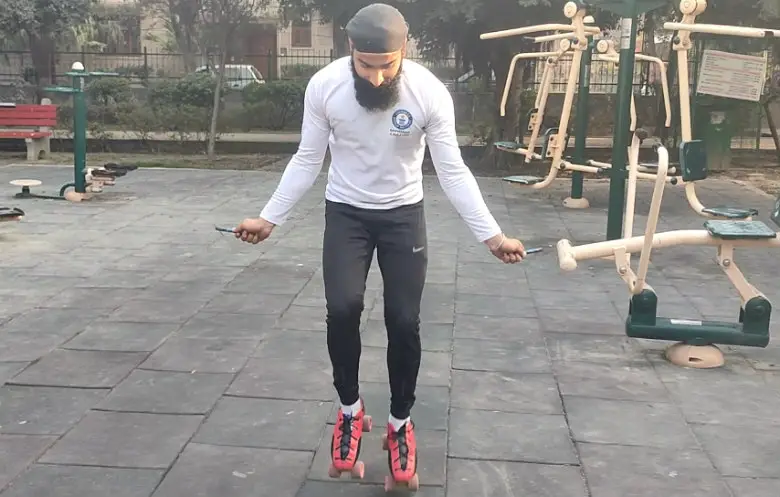 Most skips on rollerskates in one minute | Guinness World Records