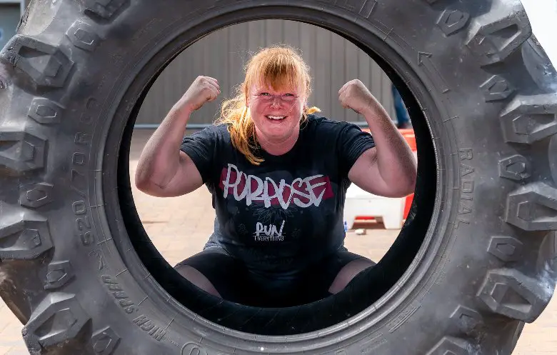 Most static tyre flips in one hour (female) | Guinness World Records