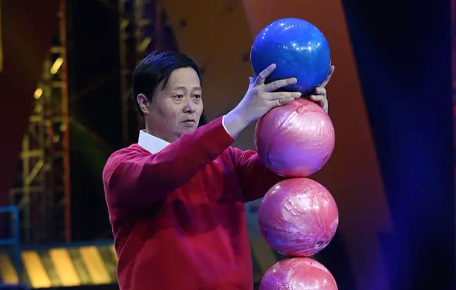 Largest stack of bowling balls | Guinness World Records