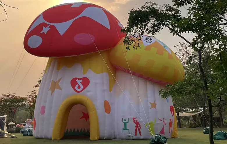Largest inflatable sculpture of a mushroom | Guinness World Records