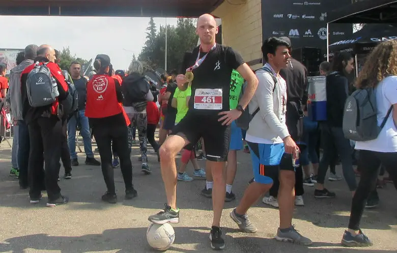 Fastest marathon dribbling a football (male) | Guinness World Records
