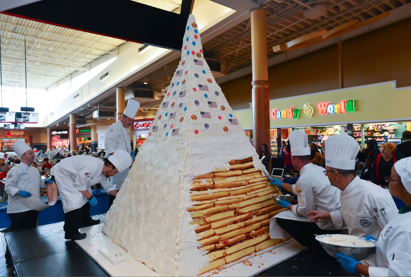 Tallest cake pyramid | _guinness_world_records_label